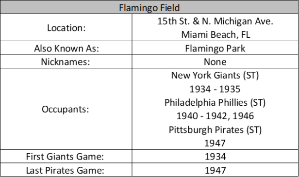 Flamingo Field (Miami Beach) – Curve in the Dirt.com